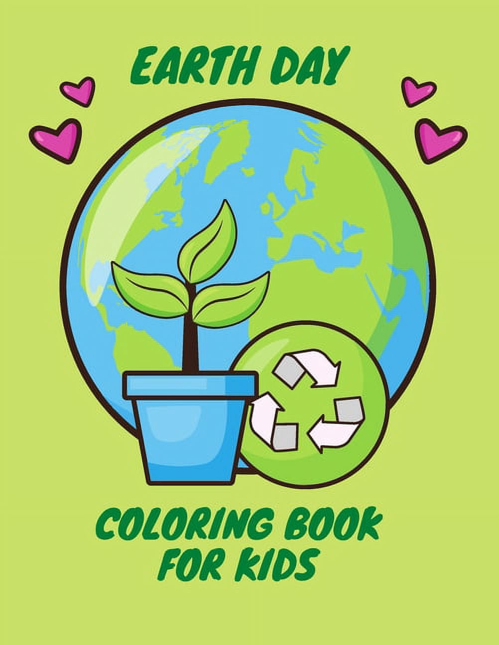 Earth Day Coloring Book for Kids: Fun Planet Earth Activity Book For ...