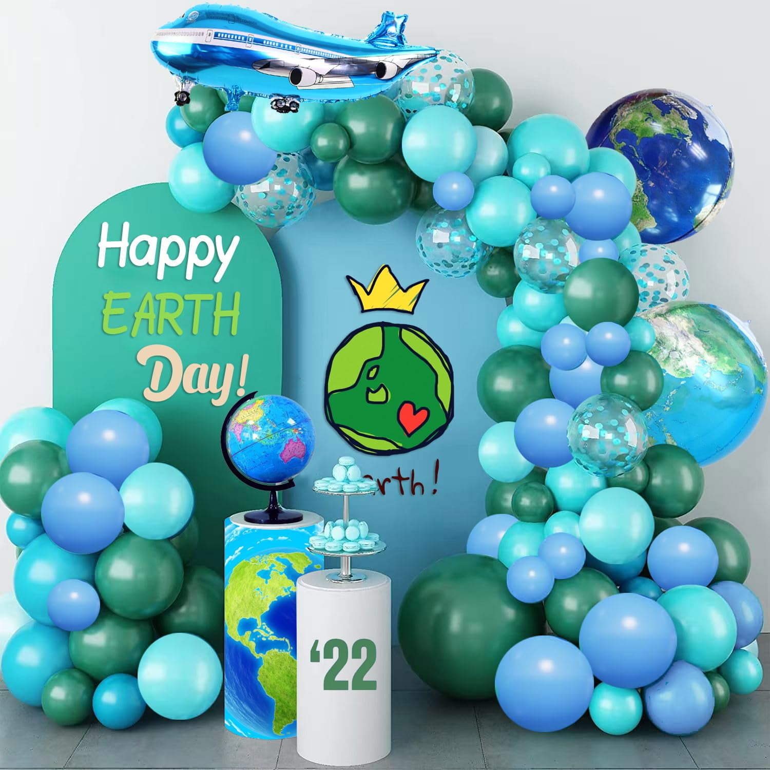 Earth Day Decorations Balloon DHF10 Arch Garland Kit 125 Pcs Earth Day ...