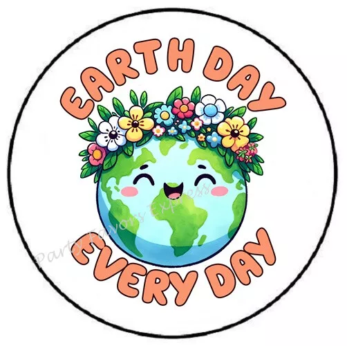 Earth Day Every Day Stickers Party Favors Gift For You - Decorate ...