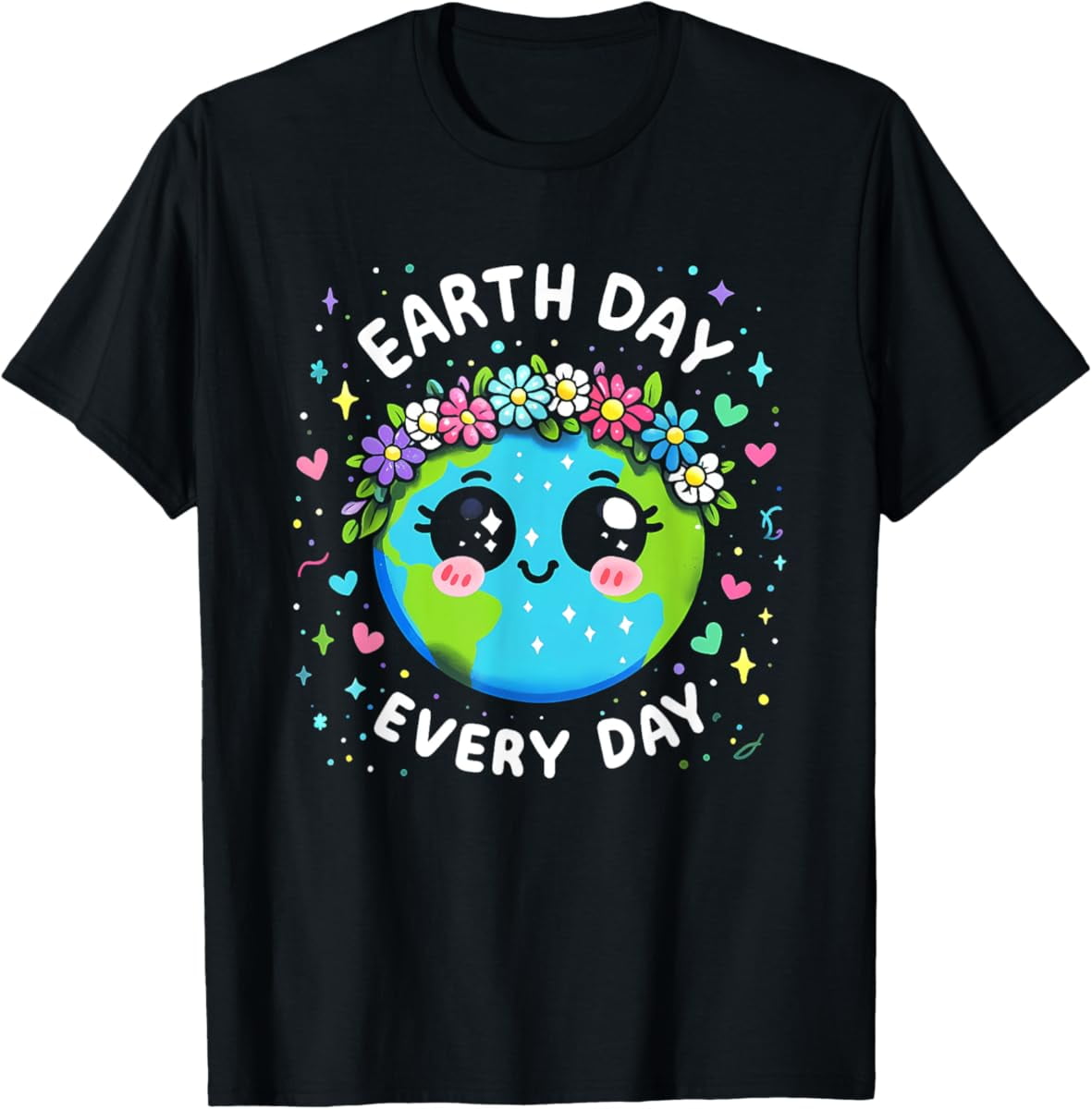 Earth Day Everyday Cute Planet Gift Youth Toddler Girl Unisex T-Shirt S ...