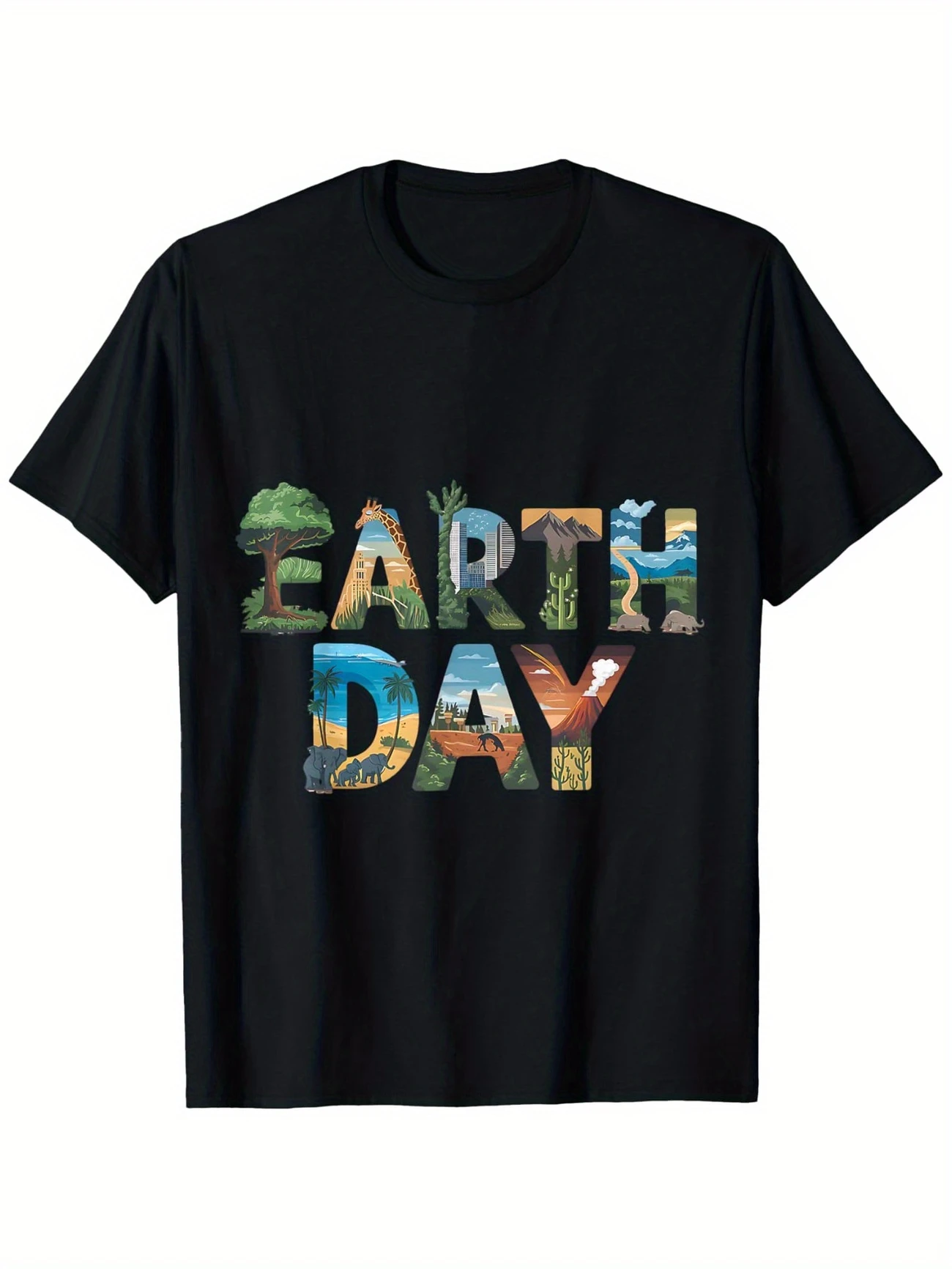 Earth Day High-Quality T-Shirt - Save Trees & Wildlife Design, 100% ...