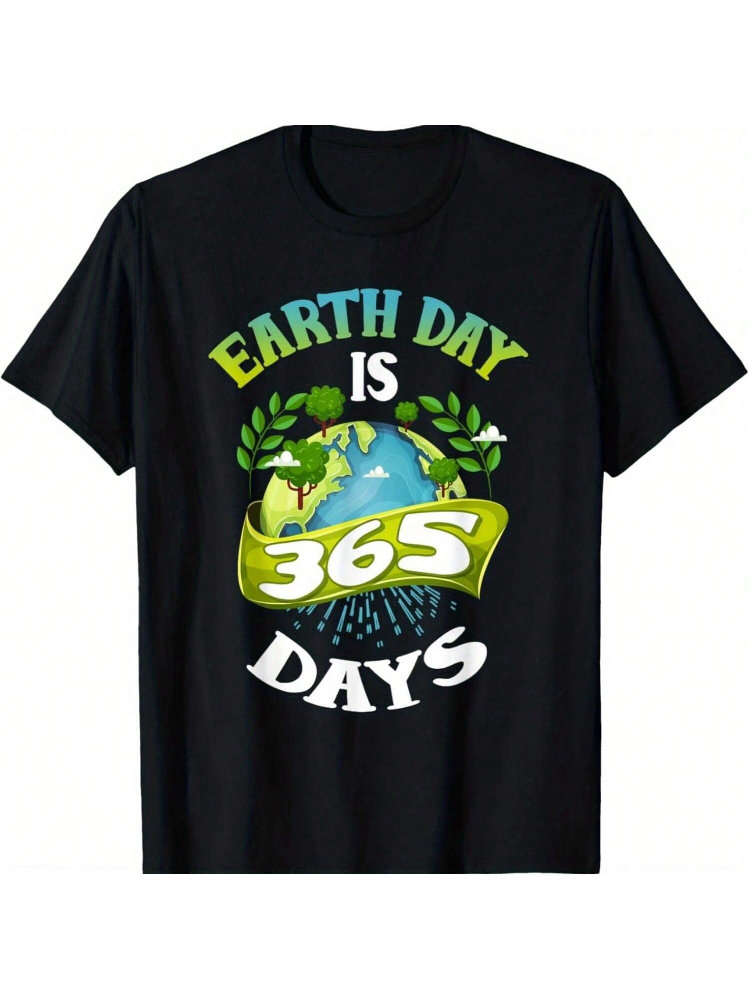 Earth Day Is 365 Days Environmental Awareness Graphic Tee Retro Nature ...