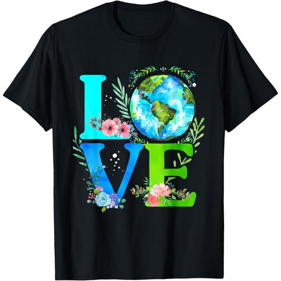 Earth Day Love World Anniversary Eco Awareness Design Unisex T-Shirt S ...