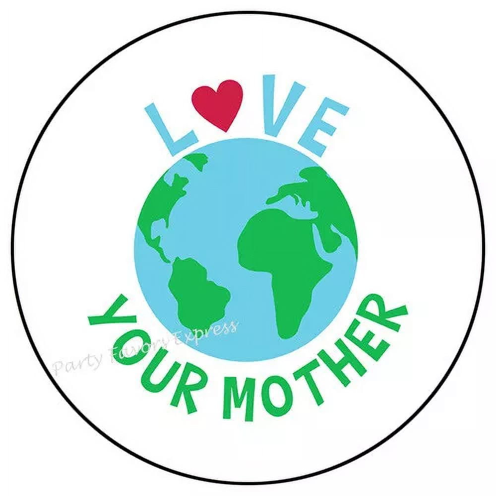 Earth Day Love Your Mother Sticker Favors Sticker Envelope Seals Labels ...
