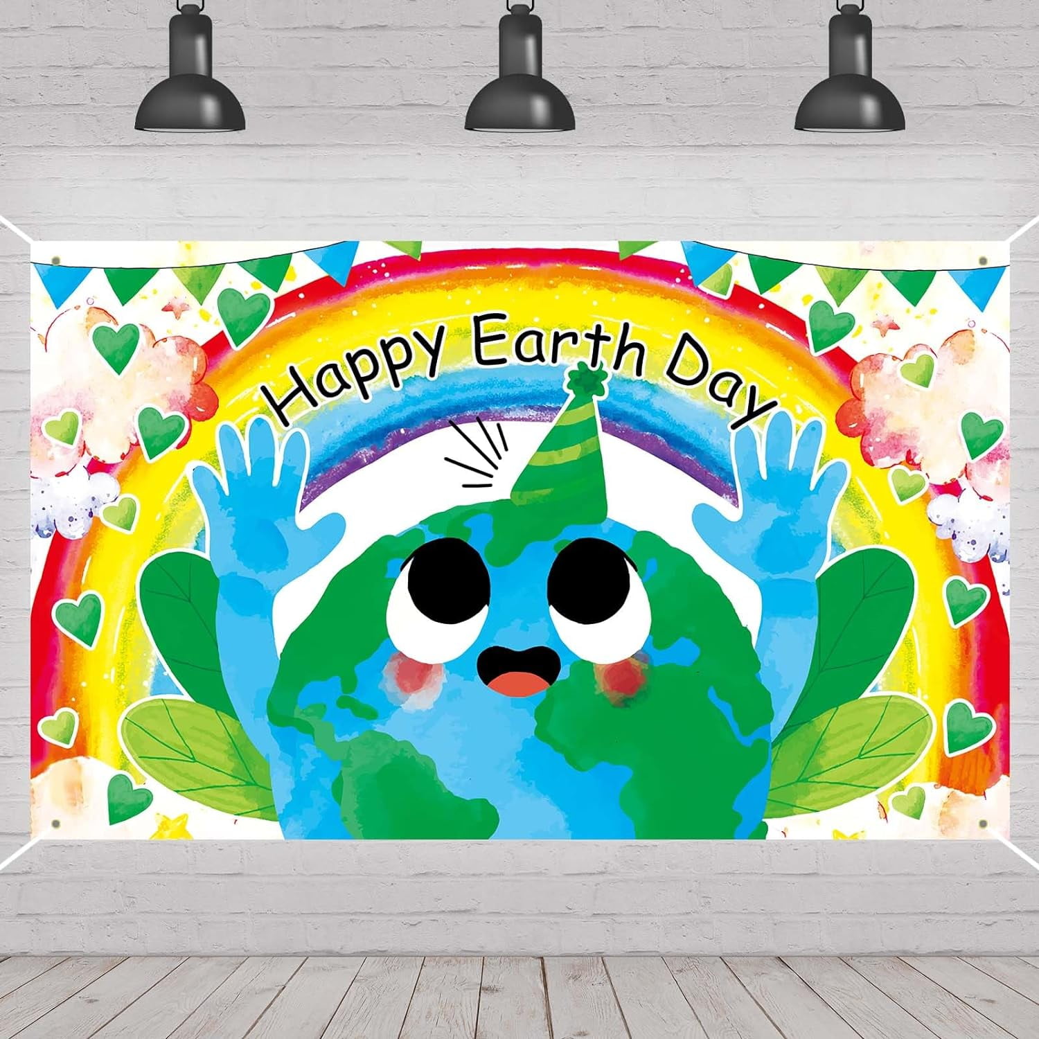 Earth Day Photo Booth Backdrop April 22 Travel Themed Party Decoration ...