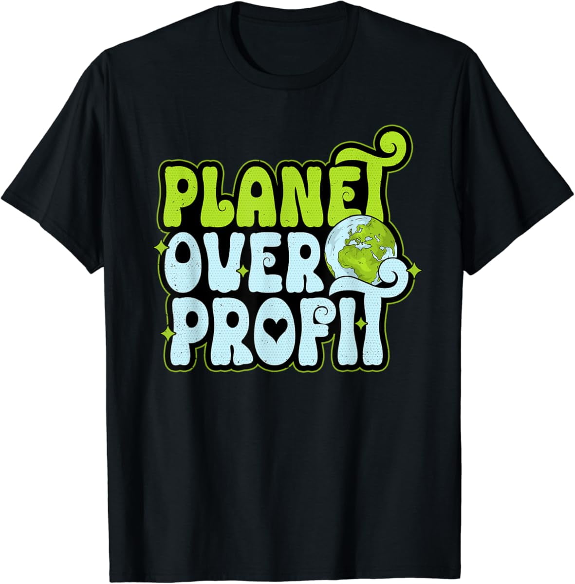 Earth Day Planet Over Profit Environmental Protection T-Shirt Vintage ...