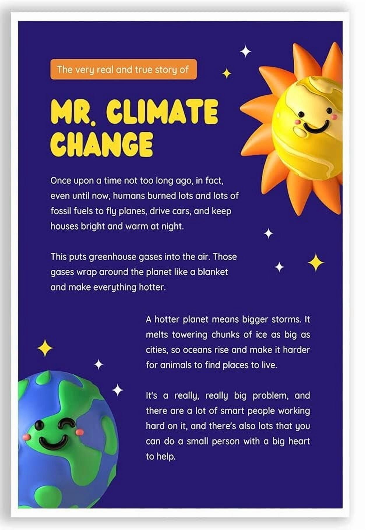 Earth Day Poster - Mr. Climate Change Inspirational Environmental ...