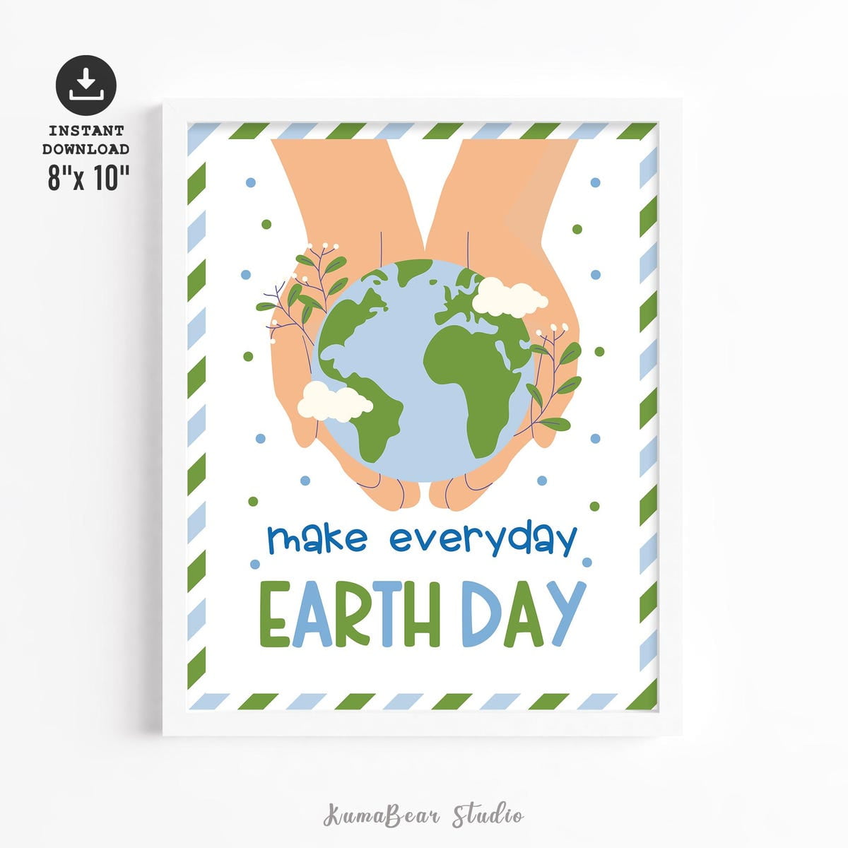 Earth Day Poster Printable, Happy Earth Day Printable Sign, Make ...