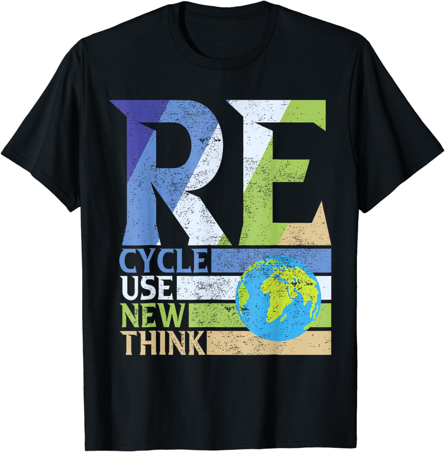 Earth Day Recycle Reuse Reduce Rethink Planet Earth Day 2024 Cotton T ...