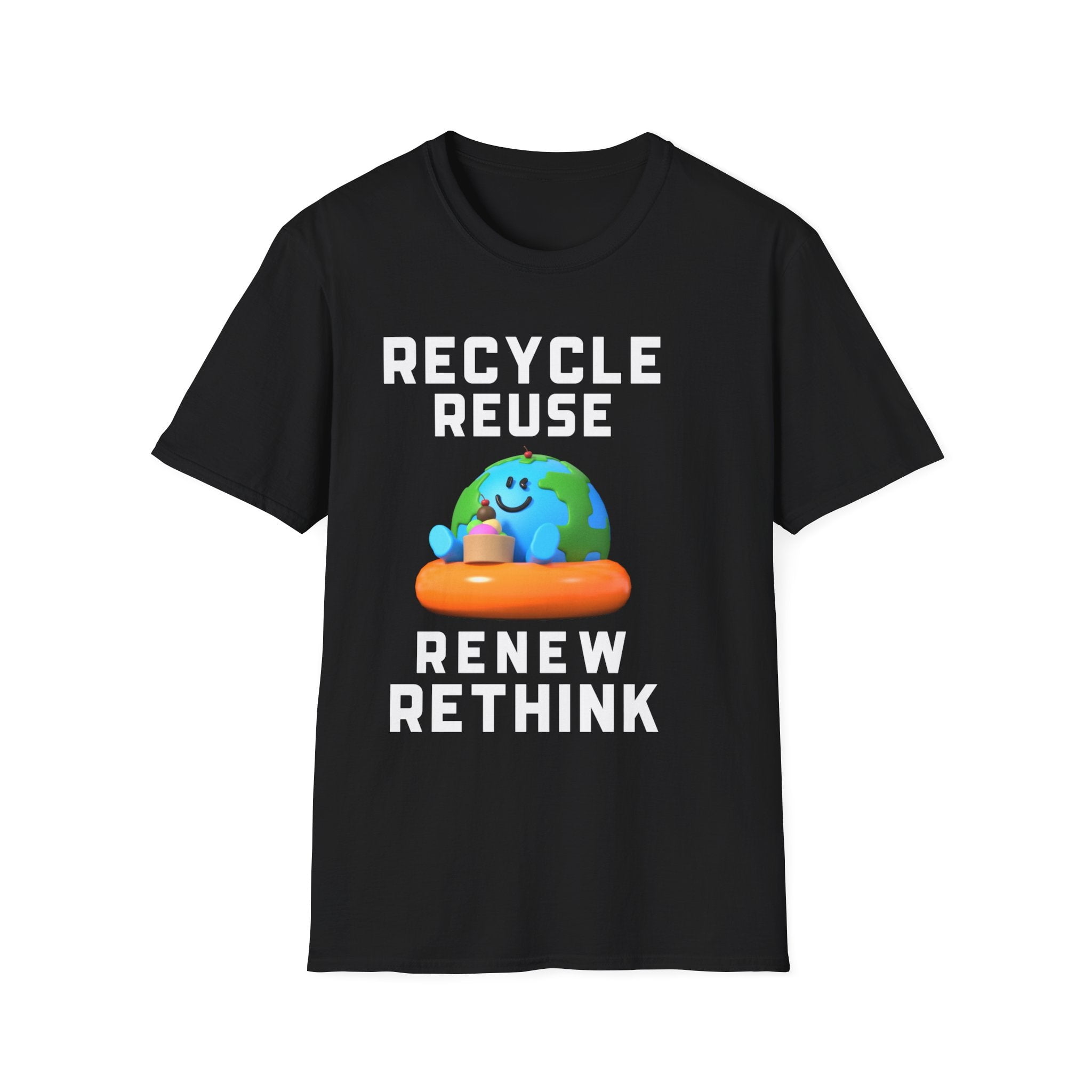 Earth Day Recycling Symbol Reuse Renew Rethink Recycle Mens Shirts ...