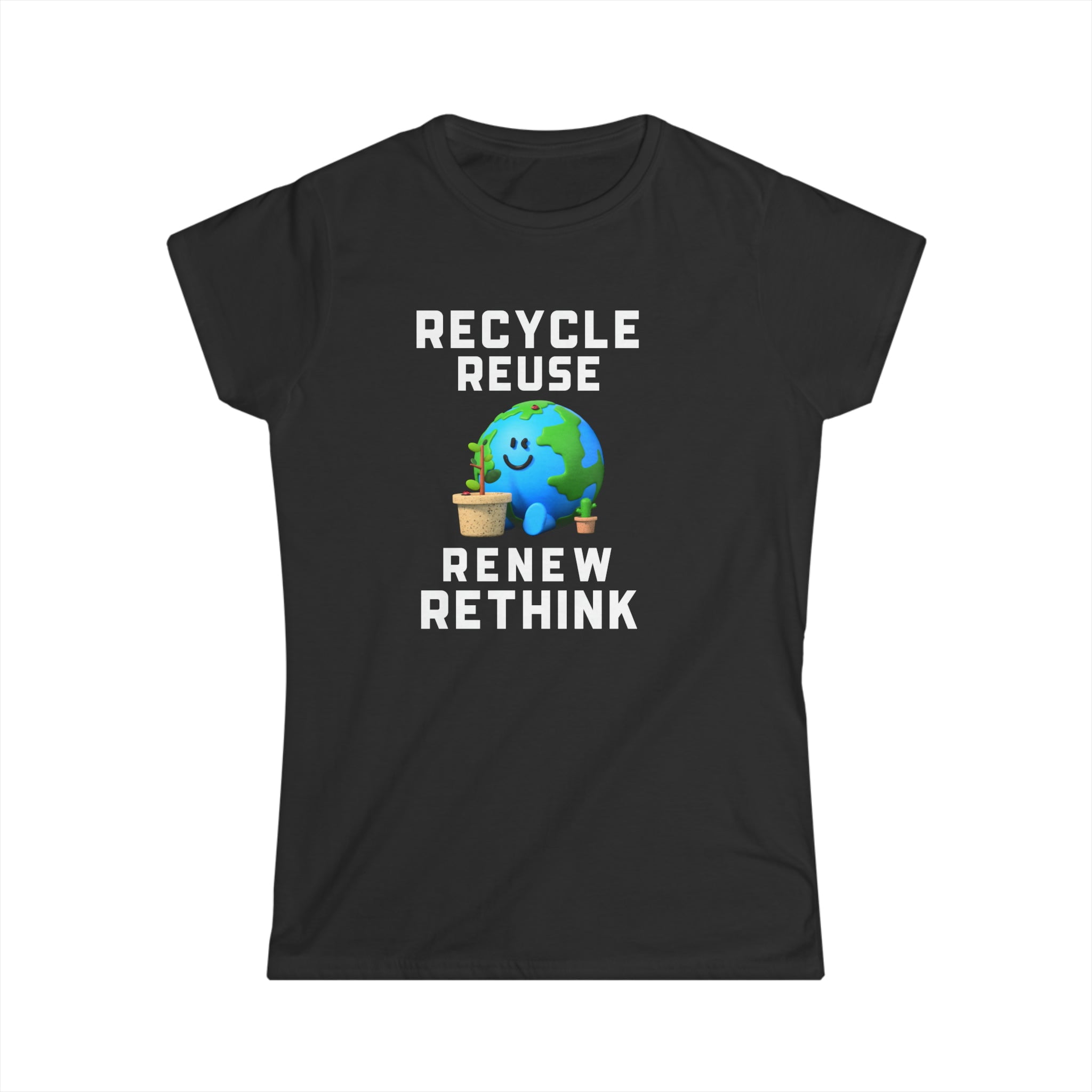 Earth Day Recycling Symbol Reuse Renew Rethink Recycle Shirts for Women ...