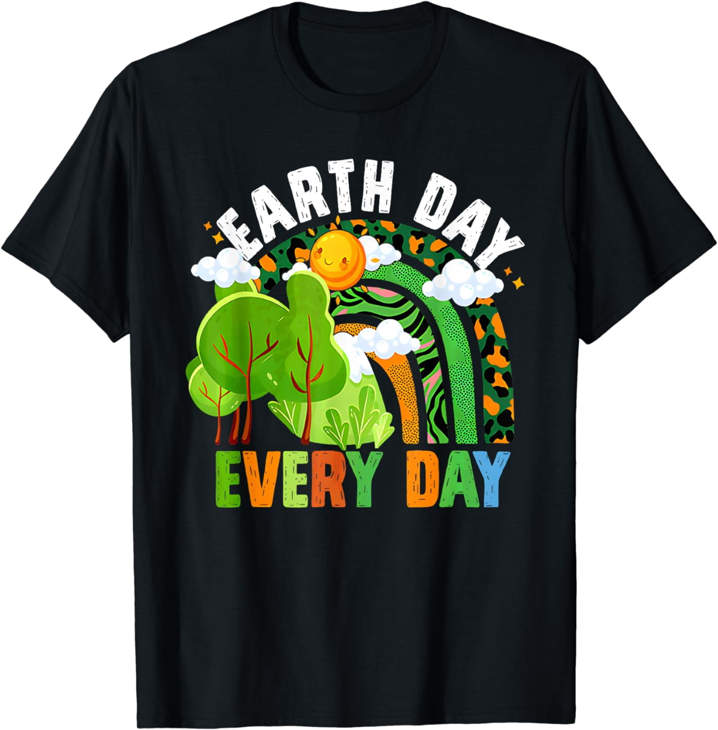 Earth Day Shirt Rainbow Save The Planet Earth Day Every Day T-Shirt ...