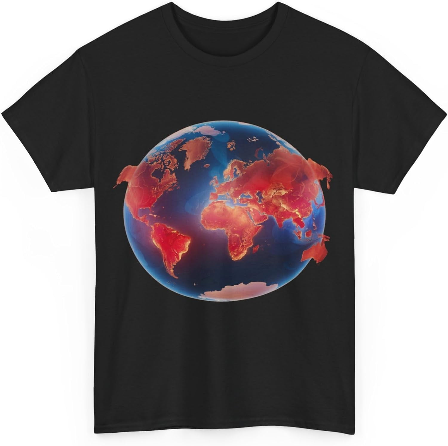 Earth Day T-Shirt with Global Warming Message, Red and Hot, Gift for ... Earth Day T-Shirt with Global Warming Message, Red and Hot, Gift for ...