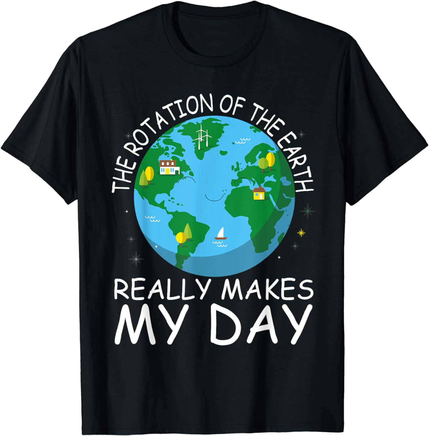 Earth Day The Rotation Of The Earth Really Makes My Day Cotton T-Shirt ...
