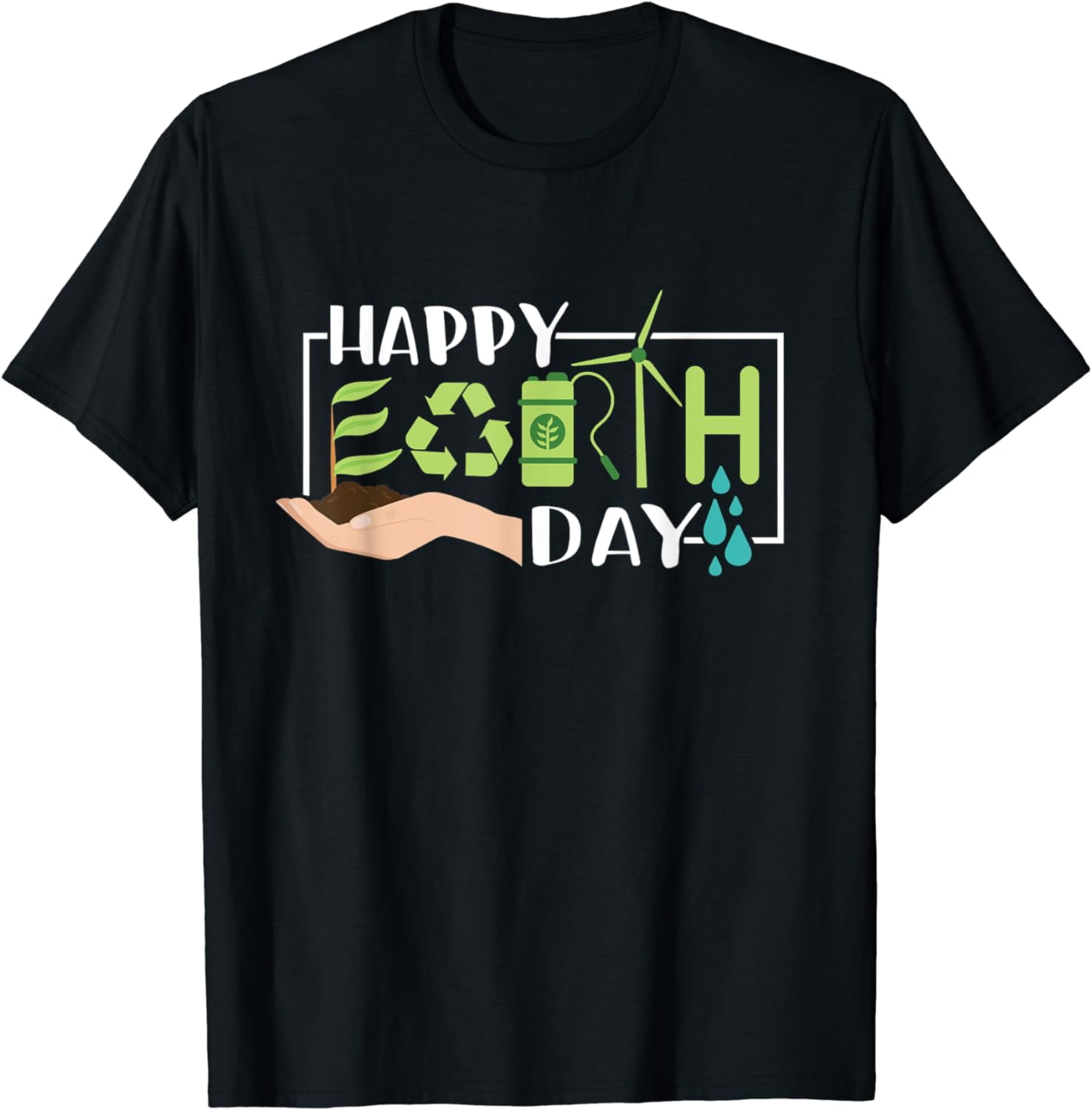 Earth Day Tree Planting Environmental Awareness Green World T-Shirt ...
