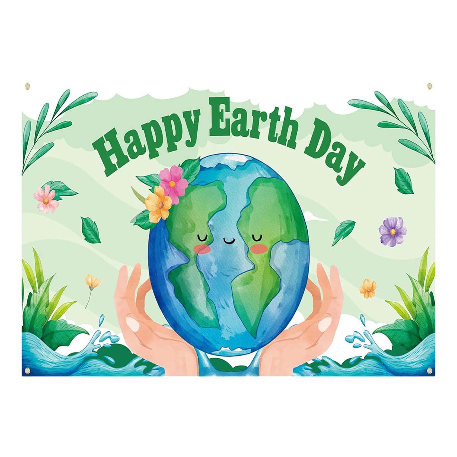 Earth Day Vinyl Background Foreign Trade Earth Day Theme Party ...