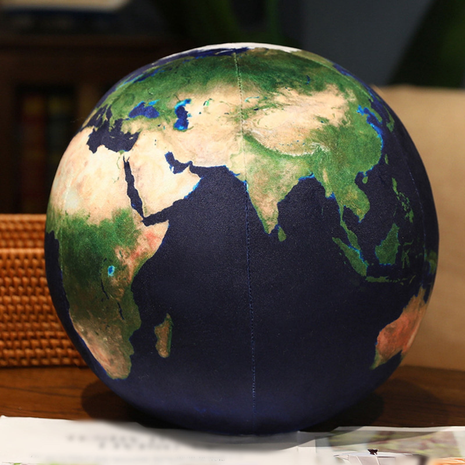 Earth-Deep Blue Stuffed Planet Plush Solar System Toy - Educational ...