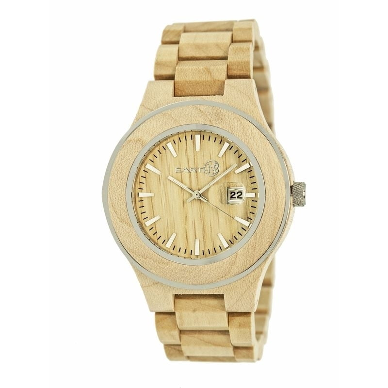 Earth EW3401 Cherokee Unisex Wrist Khaki & tan Wood Watch - Walmart.com