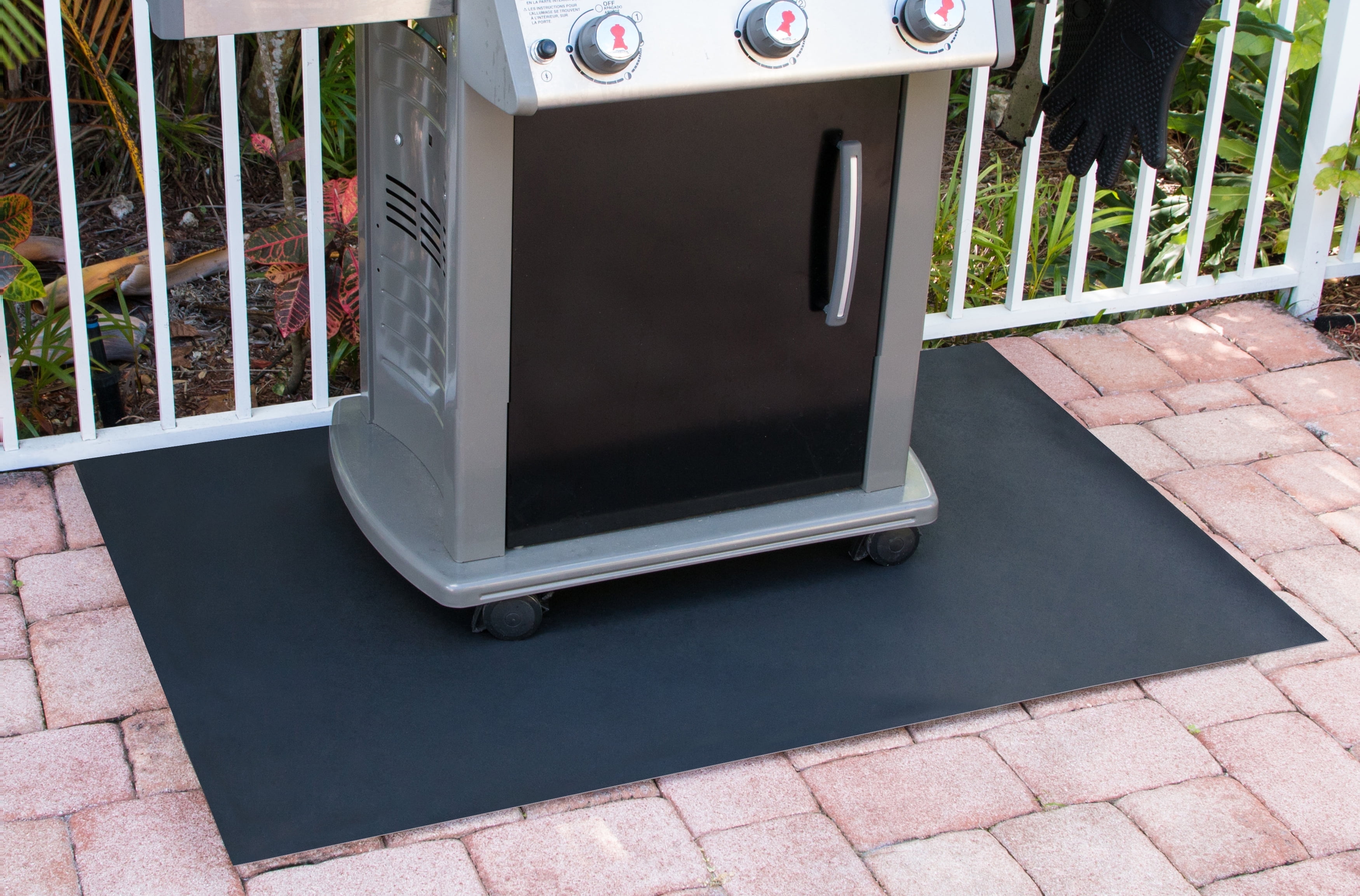 Earth Edge Industrial Grade Grill Mat 3' x 4' with 100% Recycled Rubber ...