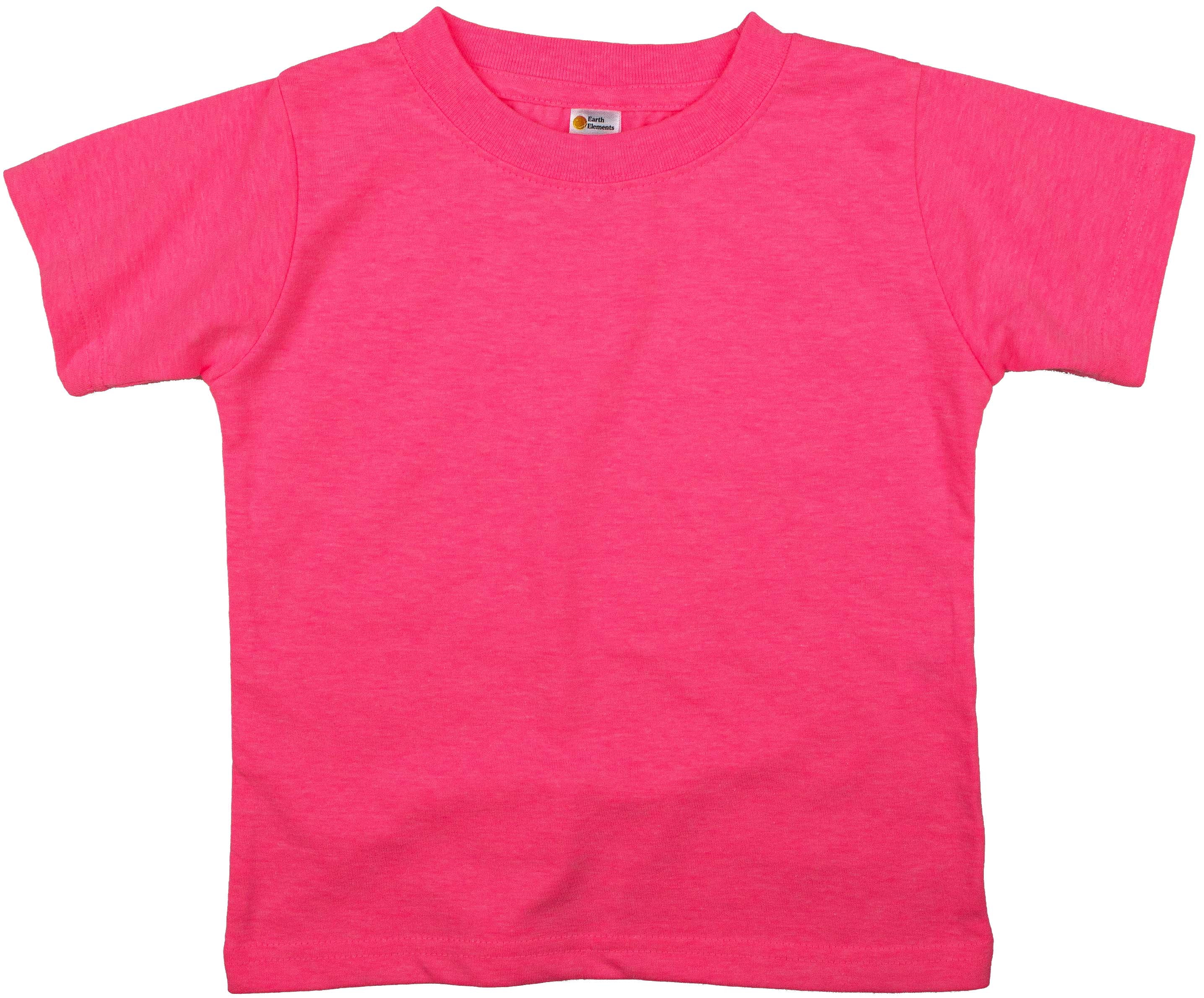 Earth Elements Little Kids/Toddlers Unisex Short Sleeve T-Shirt 2T Neon ...