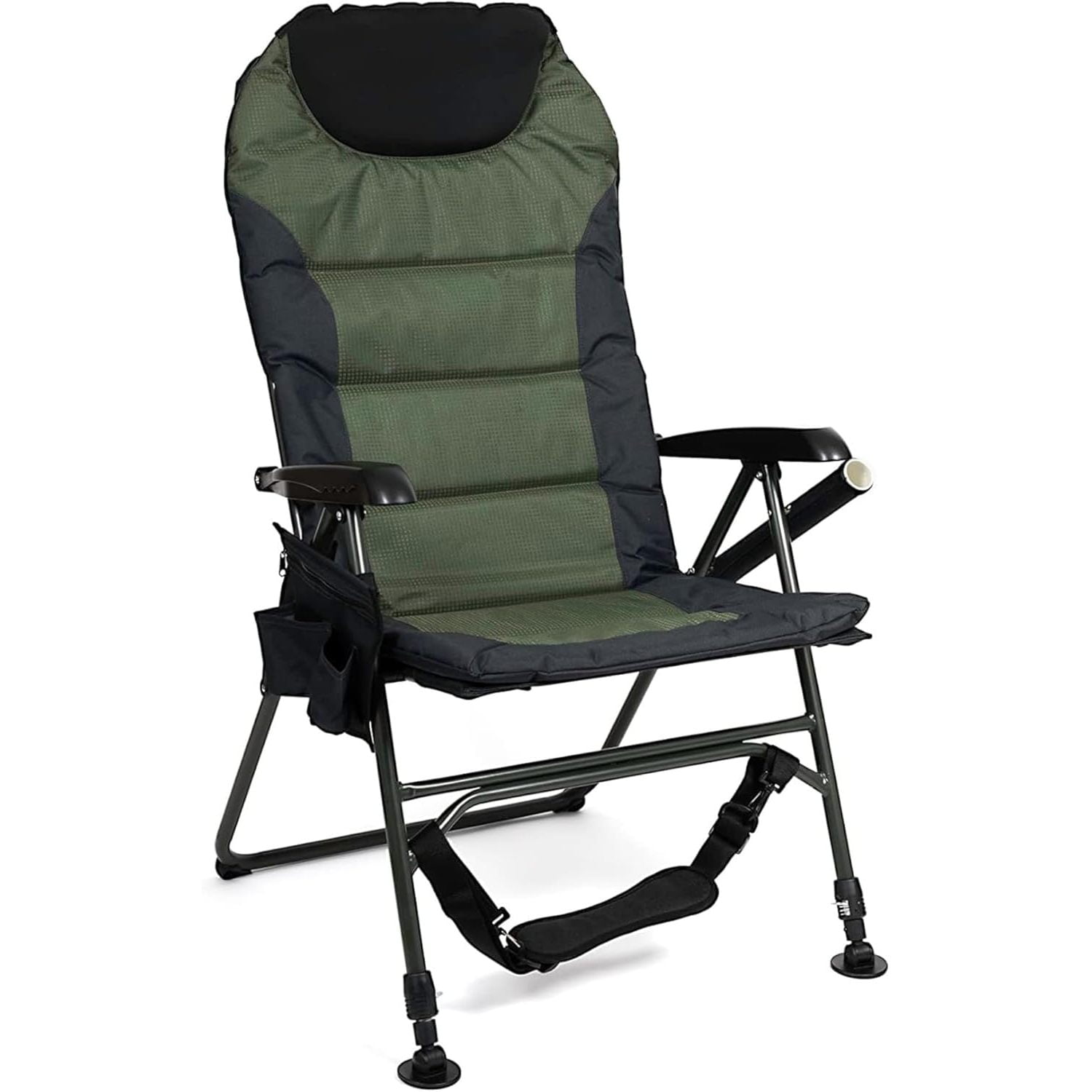 Earth Executive Folding Fishing Chair, Ultimate Comfort with Reclining ...