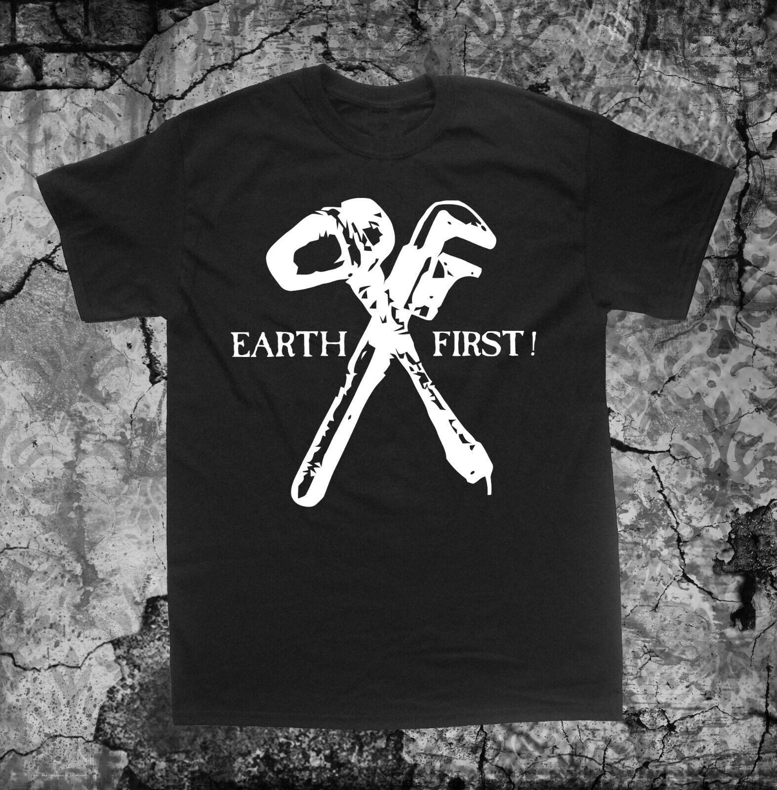 Earth First T Shirt - Liberation Front Rights Animal Human ELF ALF ...