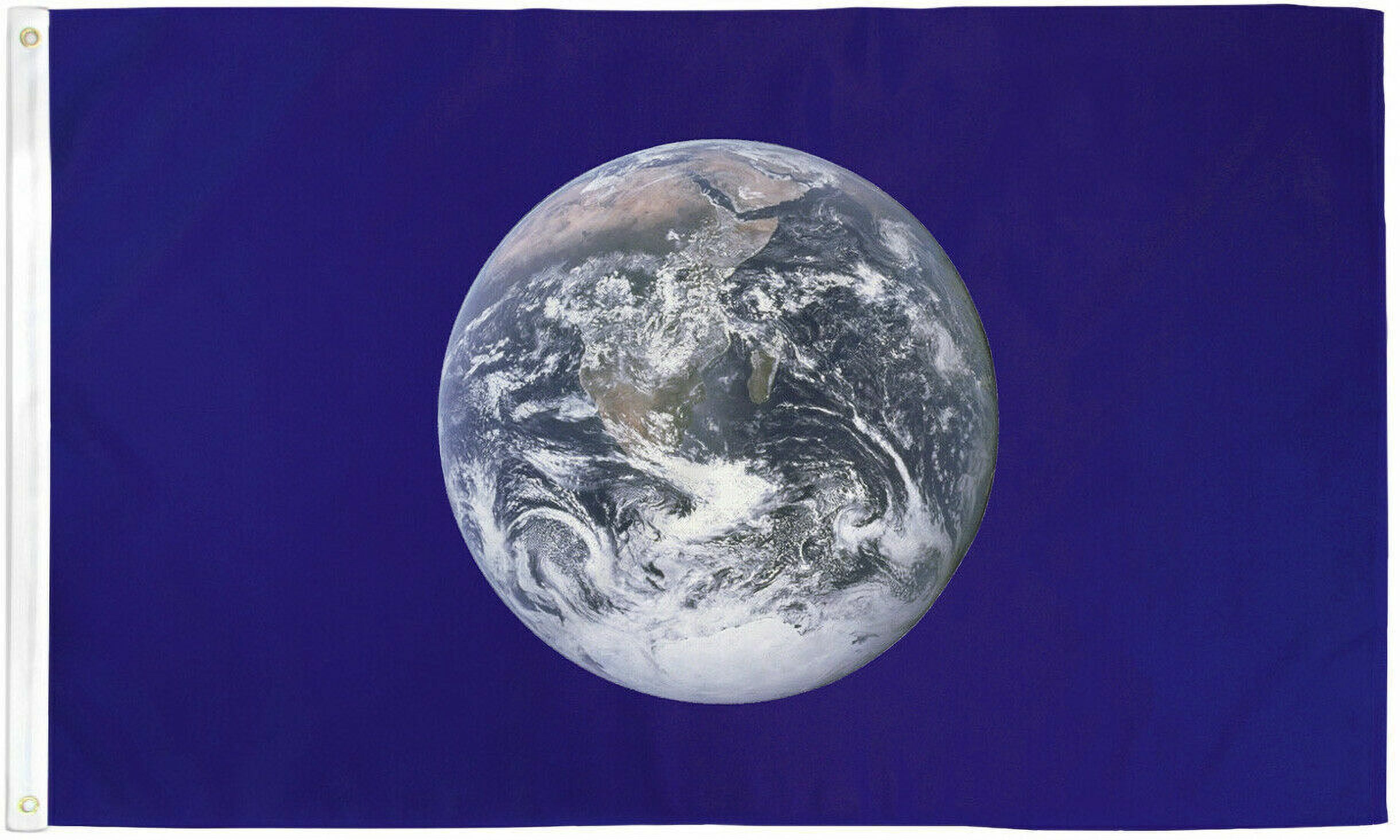 Earth Flag 3x5ft Planet Earth Flag Earth Day Flag Earth Space Navy 5x3 ...