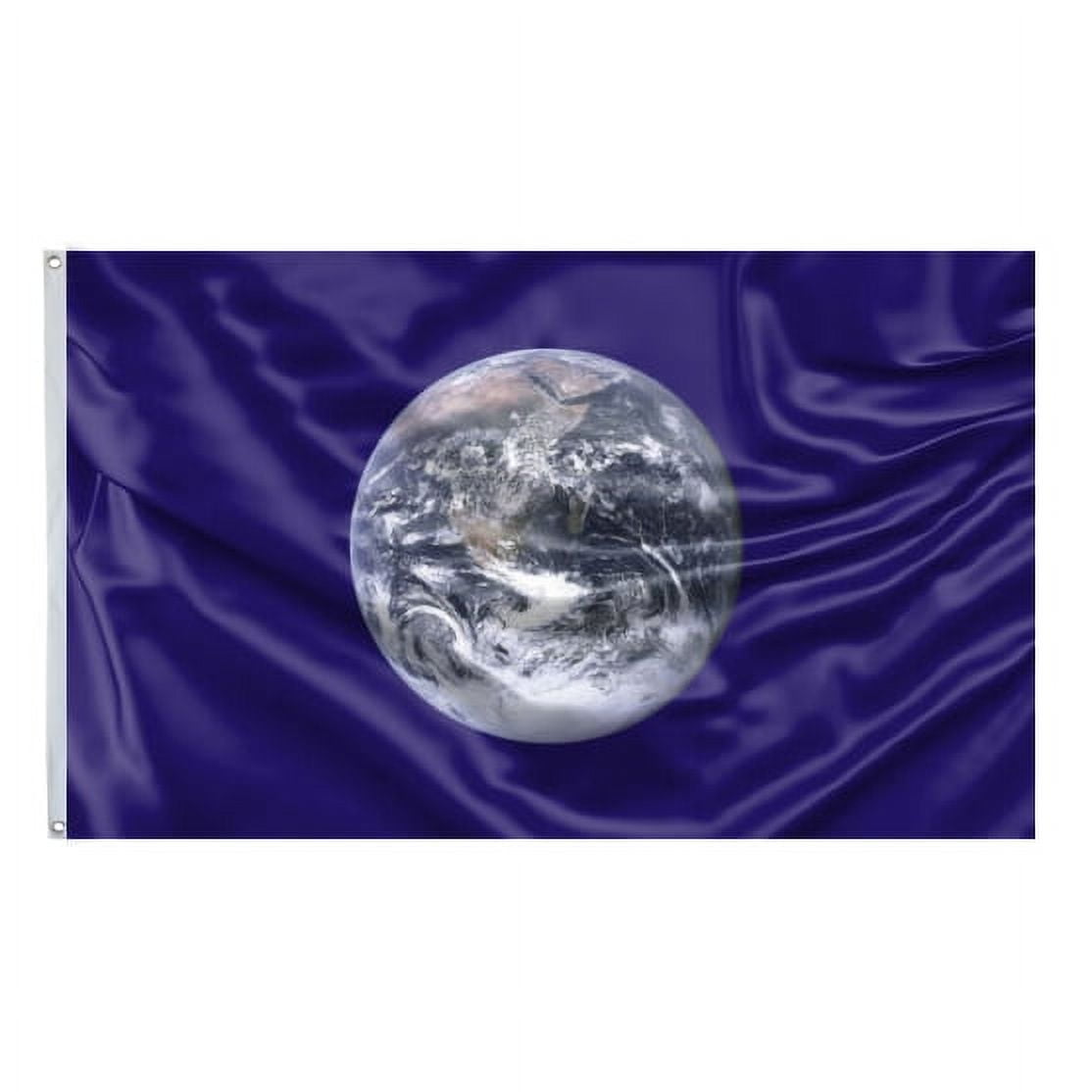 Earth Flag Polyester 3x5 FT Indoor Outdoor Banner - Walmart.com