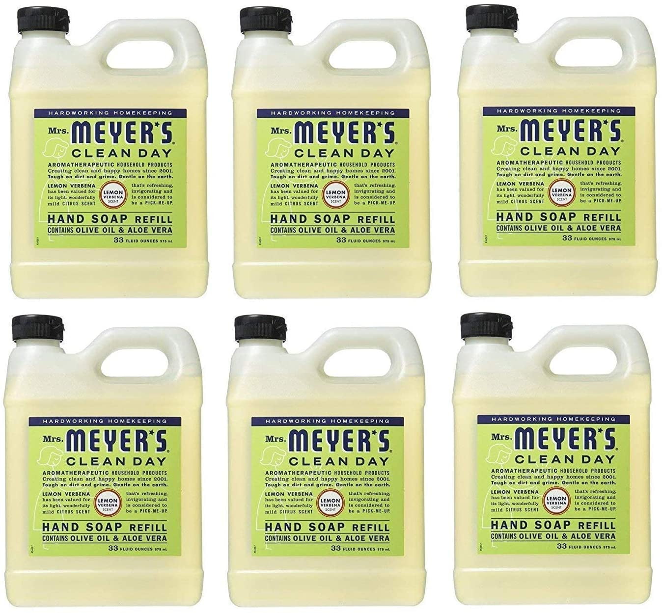 Earth Friendly Mrs Meyers Liquid Hand Soap Refill 33 Oz Lemon Verbena