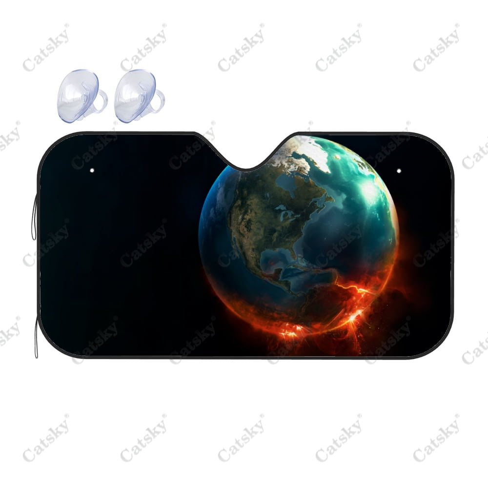 Earth From Space Auto Windshield Sun Shade Car Front Window Visor ...