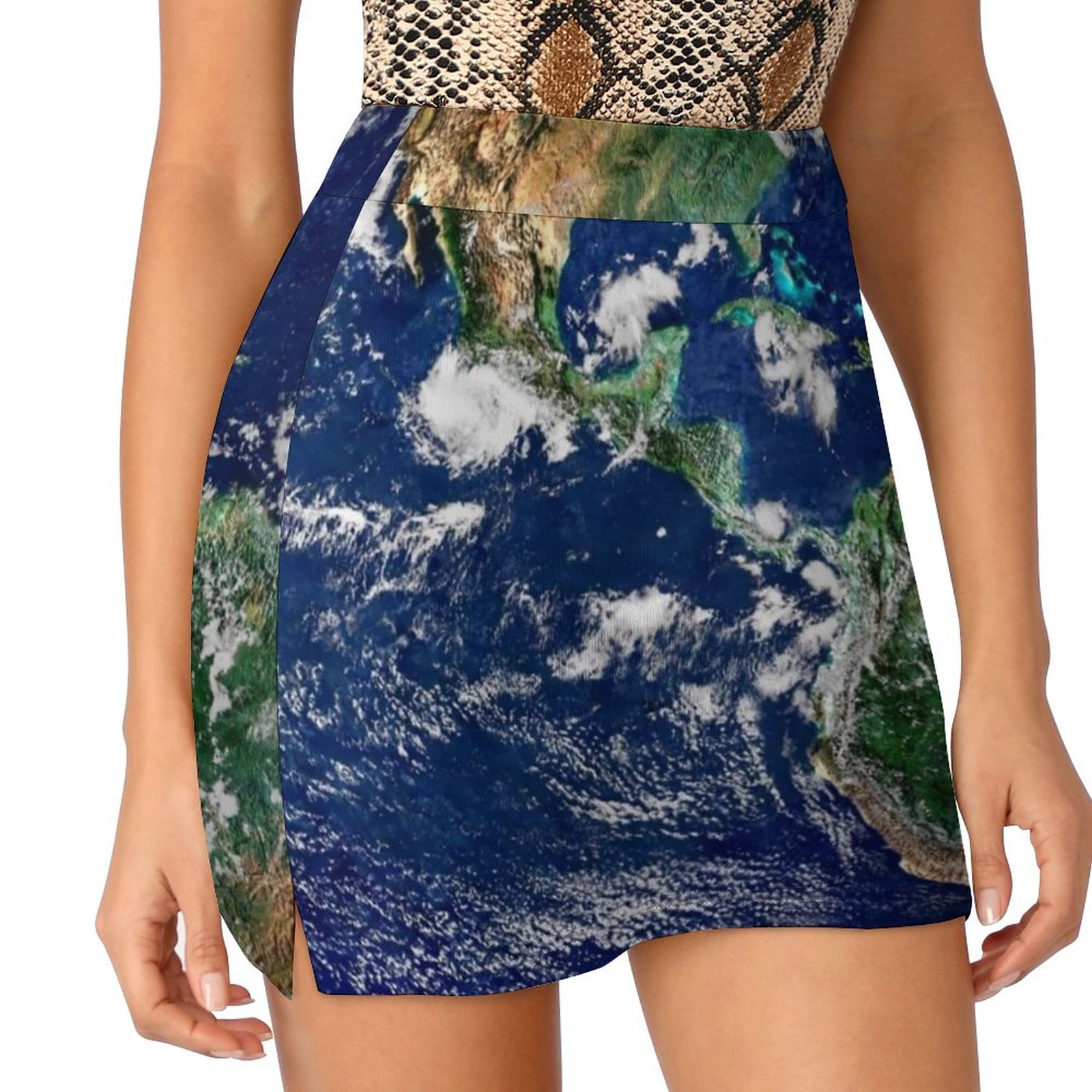 Earth From Space Women's skirt Mini Skirts A Line Skirt With Hide ...
