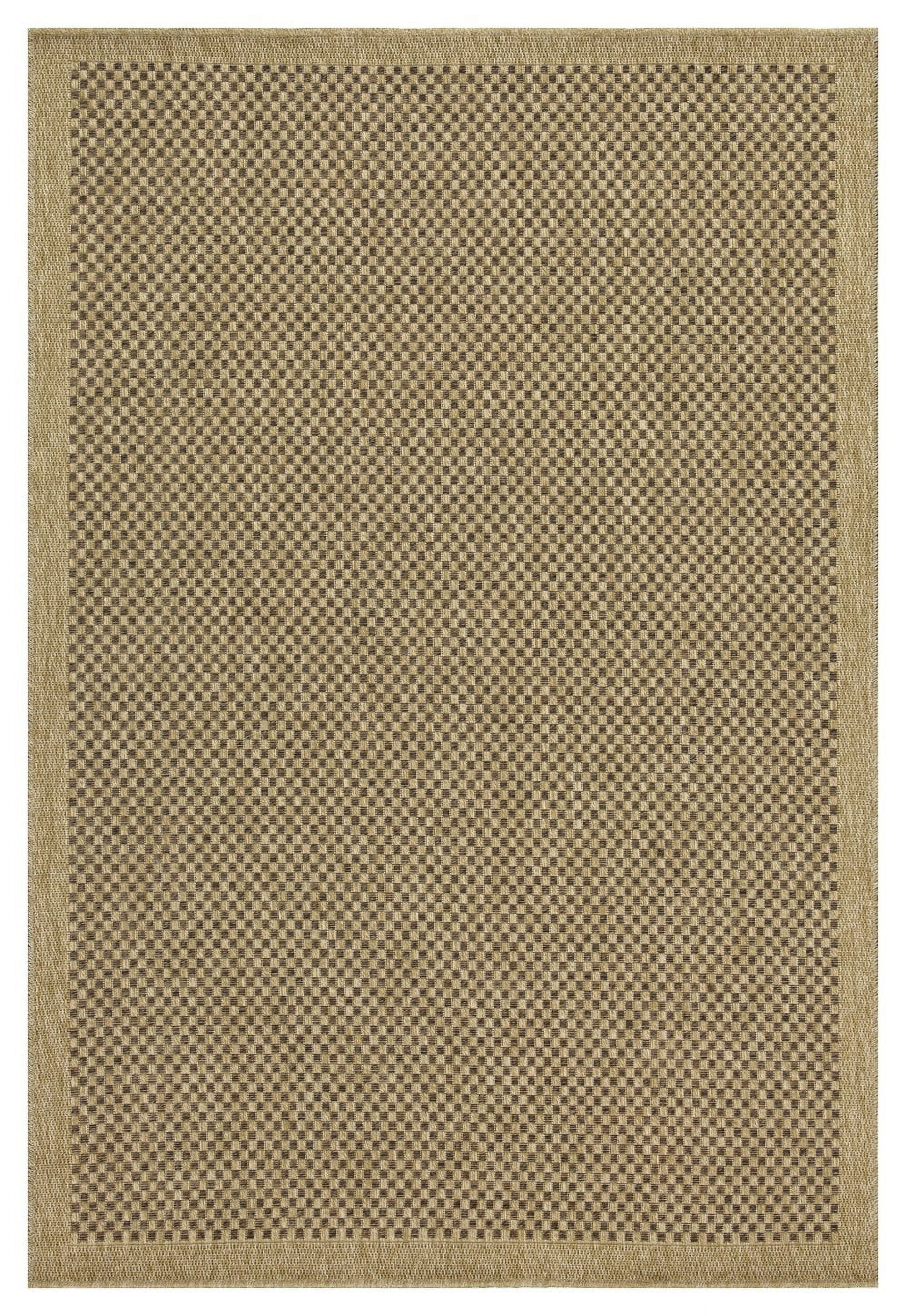 Earth GC_NTL1005 Jute/Mocha 7'10" x 10'3" Indoor/Outdoor Area Rug ...