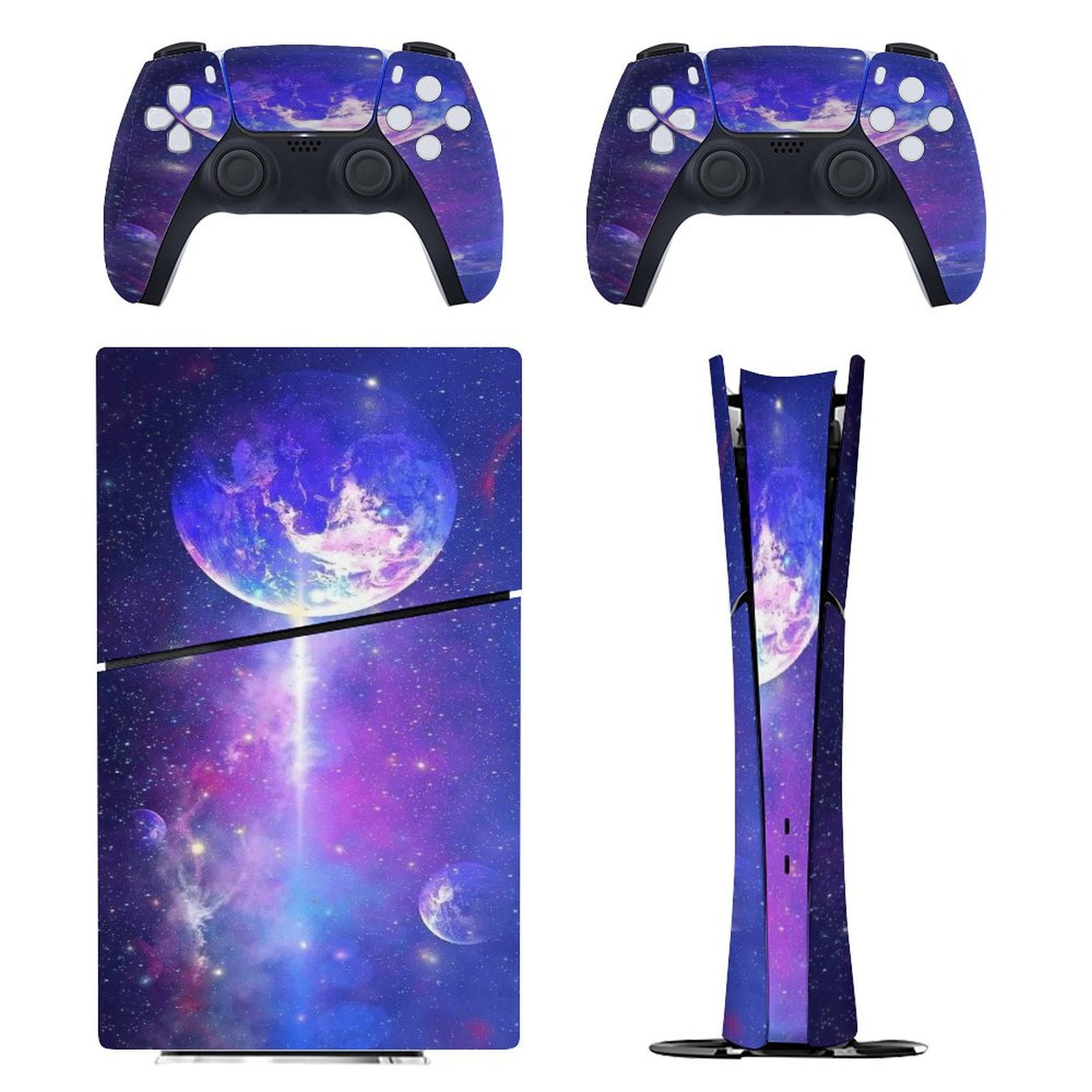 Earth Galaxy Space PS5/PS5 Pro/PS5 Slim Digital Disc Skin Sticker For ...