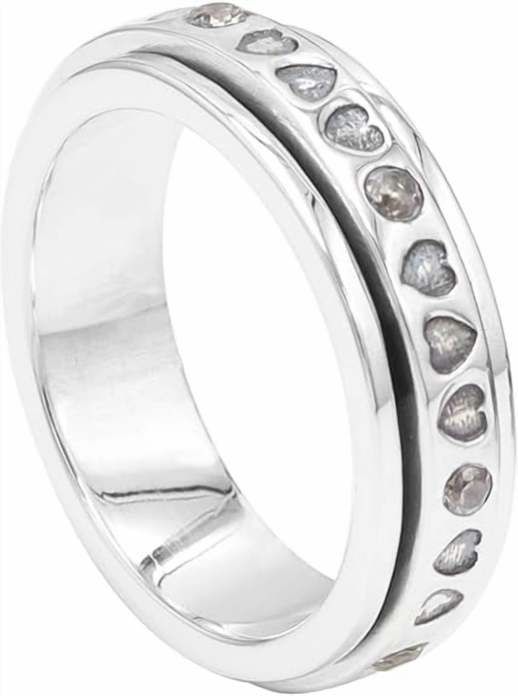 Earth Gems Crystal Spinner Ring – Sterling Silver Fidget & Meditation ...