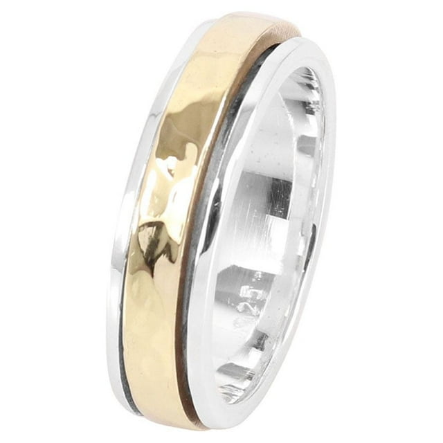 Earth Gems Jewelry Spinner Ring Fidget Ring Anxiety Ring Sterling ...