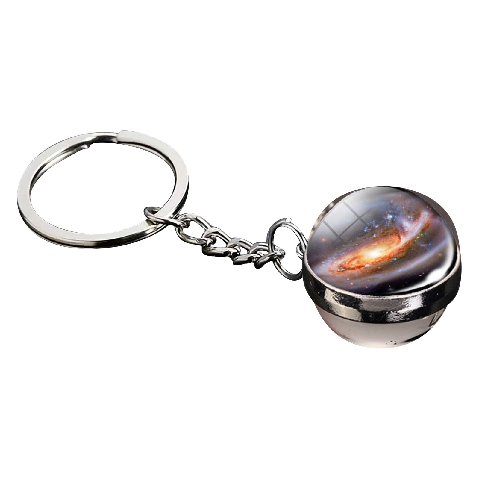 Earth Globe Keychain 3D Spinning World Map Key Ring with Durable Metal ...
