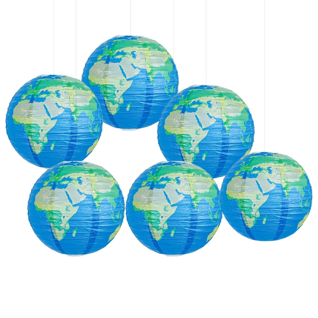 Earth Globe Round Lanternn Earth Shaped Birthday Wedding Hangings ...