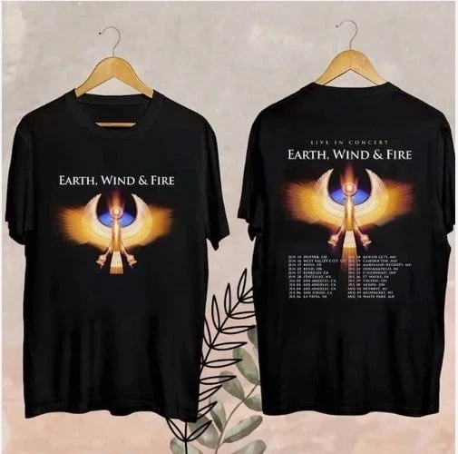 Earth Great Wind Fire Summer Tour Shirt, Earth Hot Wind And Fire 2025 ...