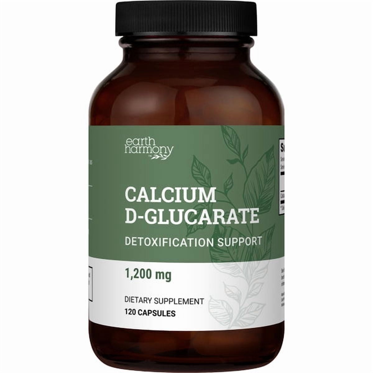 Earth Harmony Calcium D-Glucarate, 1200 mg, 120 Capsules - Walmart.com