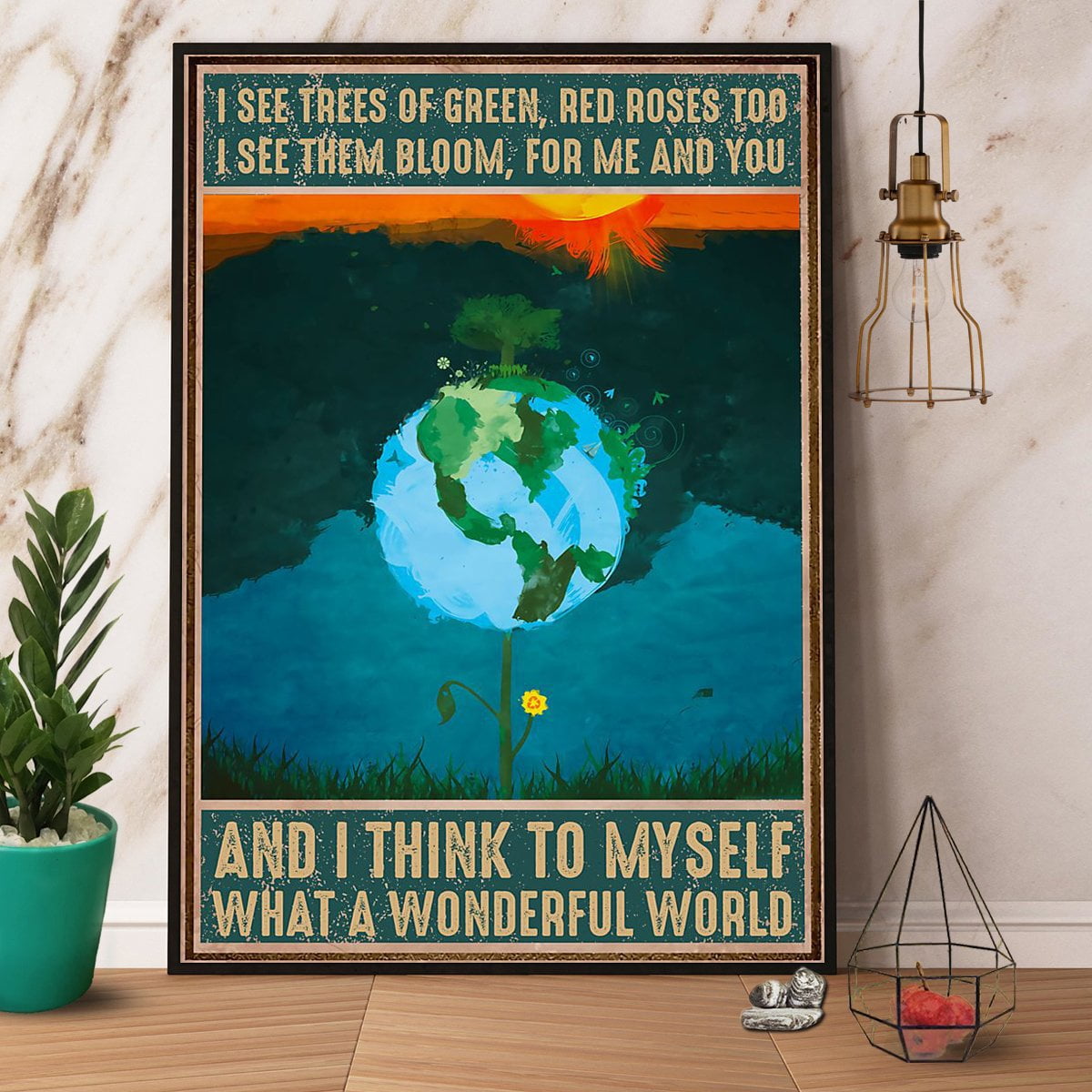 Earth I See Trees Of Green Red Roses Too Bloom Wonderful World ...