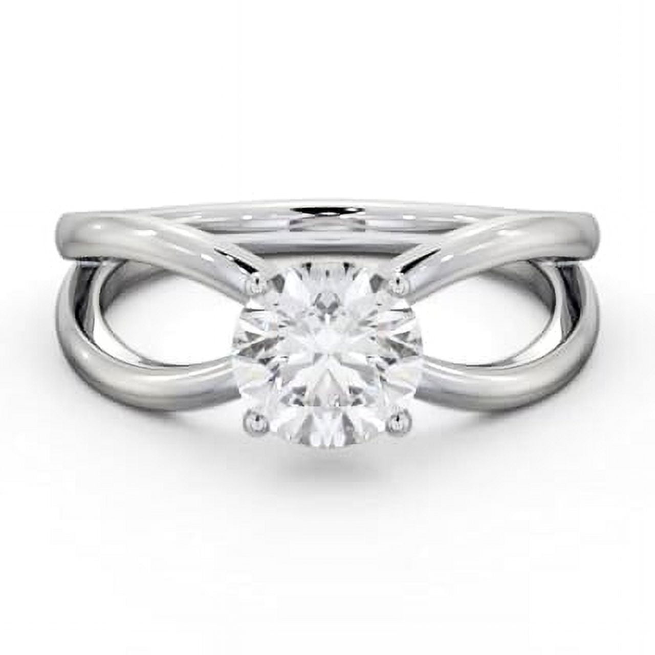 Earth Jewel 1.8 Ct Round Diamond Wedding Rings - 14K White Gold Plated ...