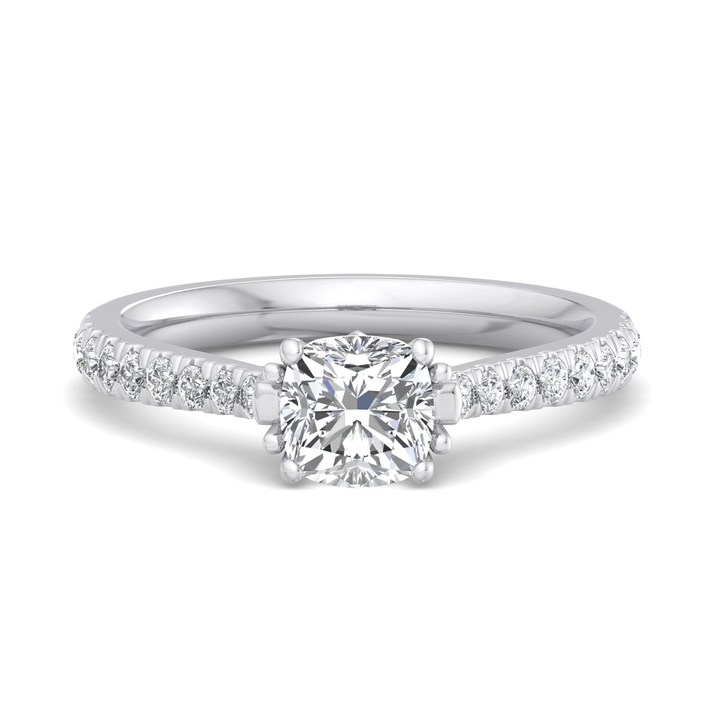 Earth Jewel 1.92 Ct Cushion Cut Lab Created Diamond Engagement Ring for ...