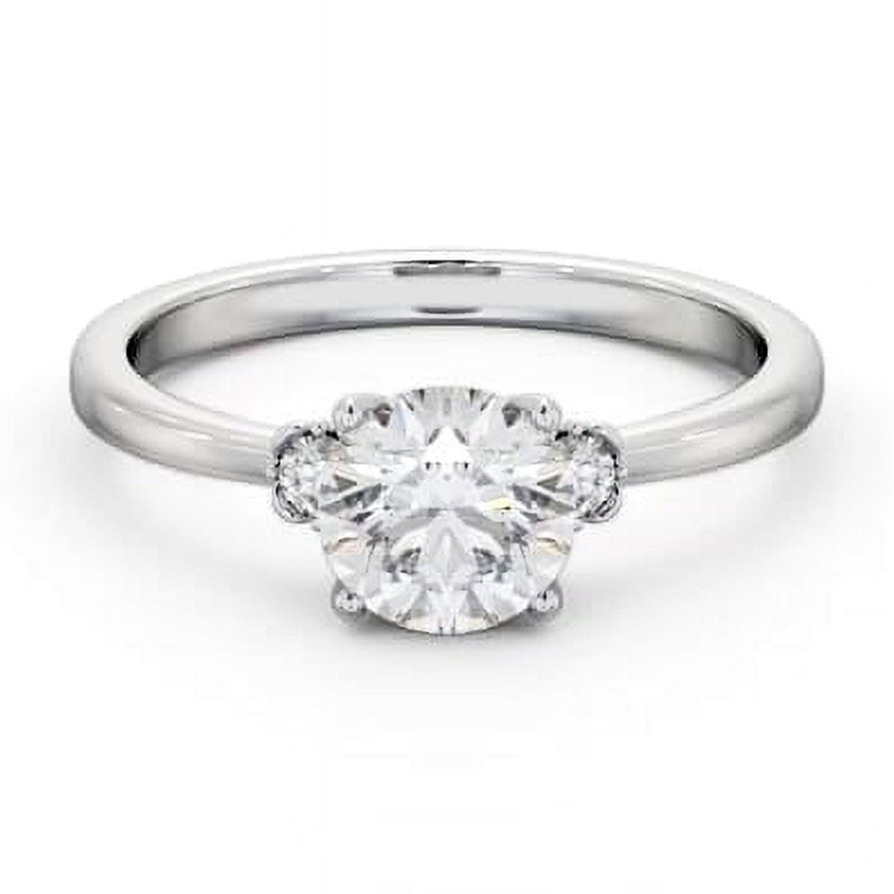 Earth Jewel 14K White Gold Plated Diamond Ring - 1.8 Ct VVS1/D Round ...