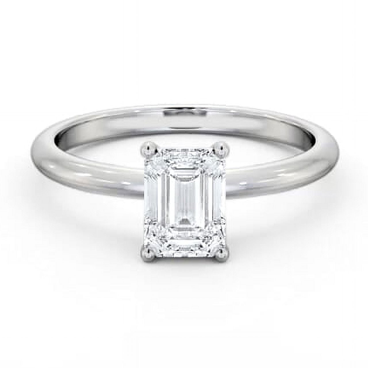Earth Jewel 14K White Gold Plated Diamond Solitaire Ring - 1.6 Ct ...