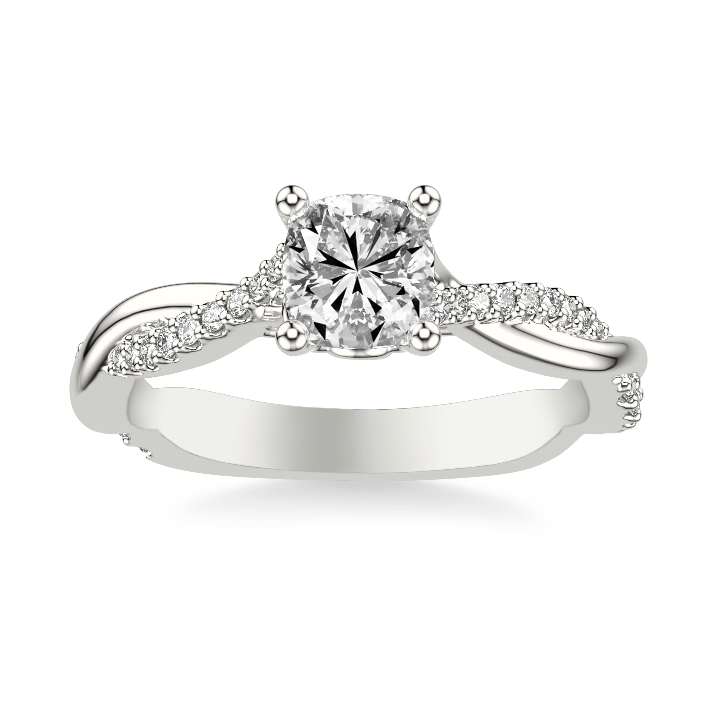 Earth Jewel Gorgeous 2.02 Ct Cushion Cut Diamond Engagement Ring - Lab ...