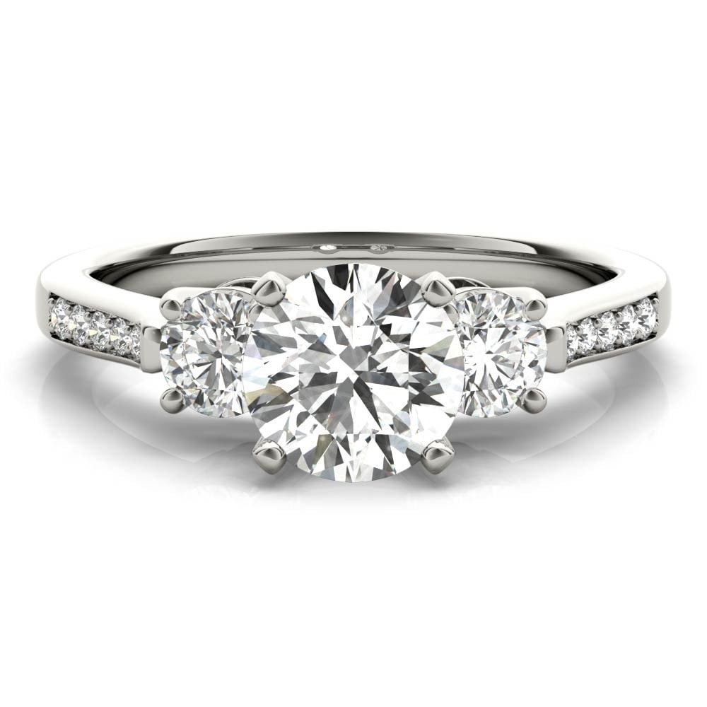 Earth Jewel Round Cut Lab Created 1.7 Ct Diamond Ring - Solitaire with ...