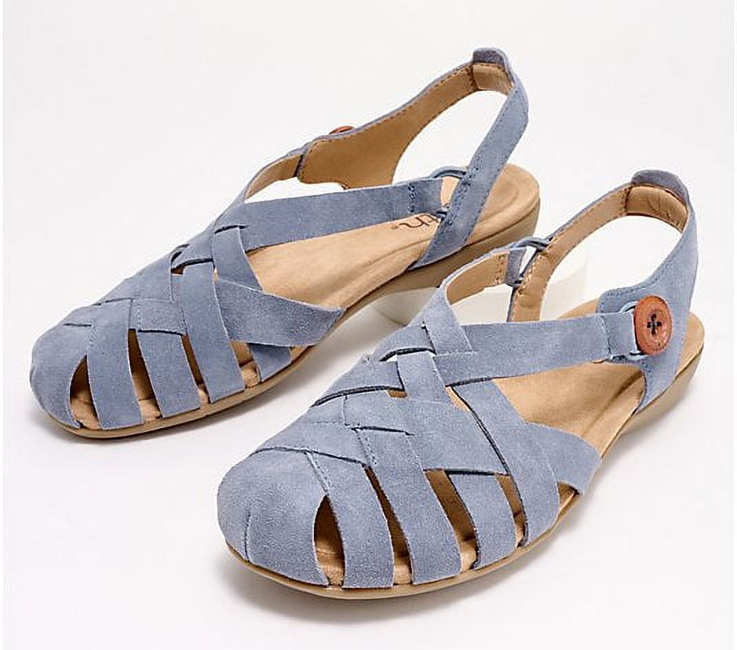 Earth Leather Fisherman Sandals- Belita - Walmart.com