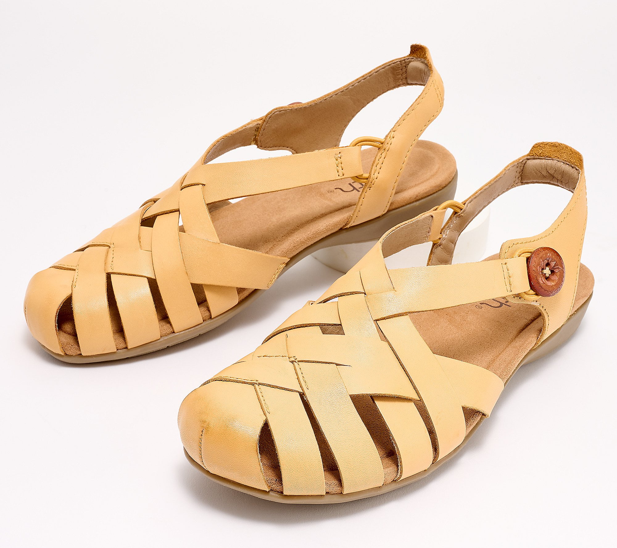 Earth Leather Fisherman Sandals- Belita - Walmart.com