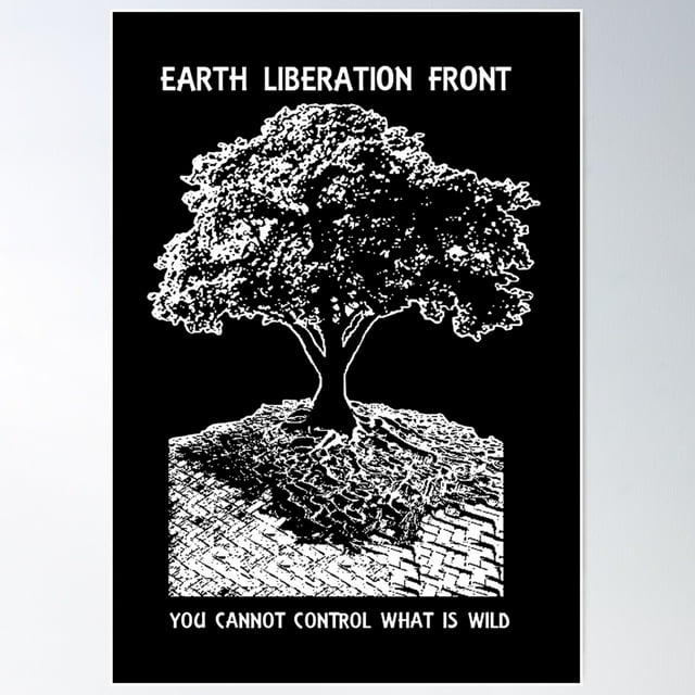 Earth Liberation Front Poster Wall Art, Modern Wall Decor For Living ...