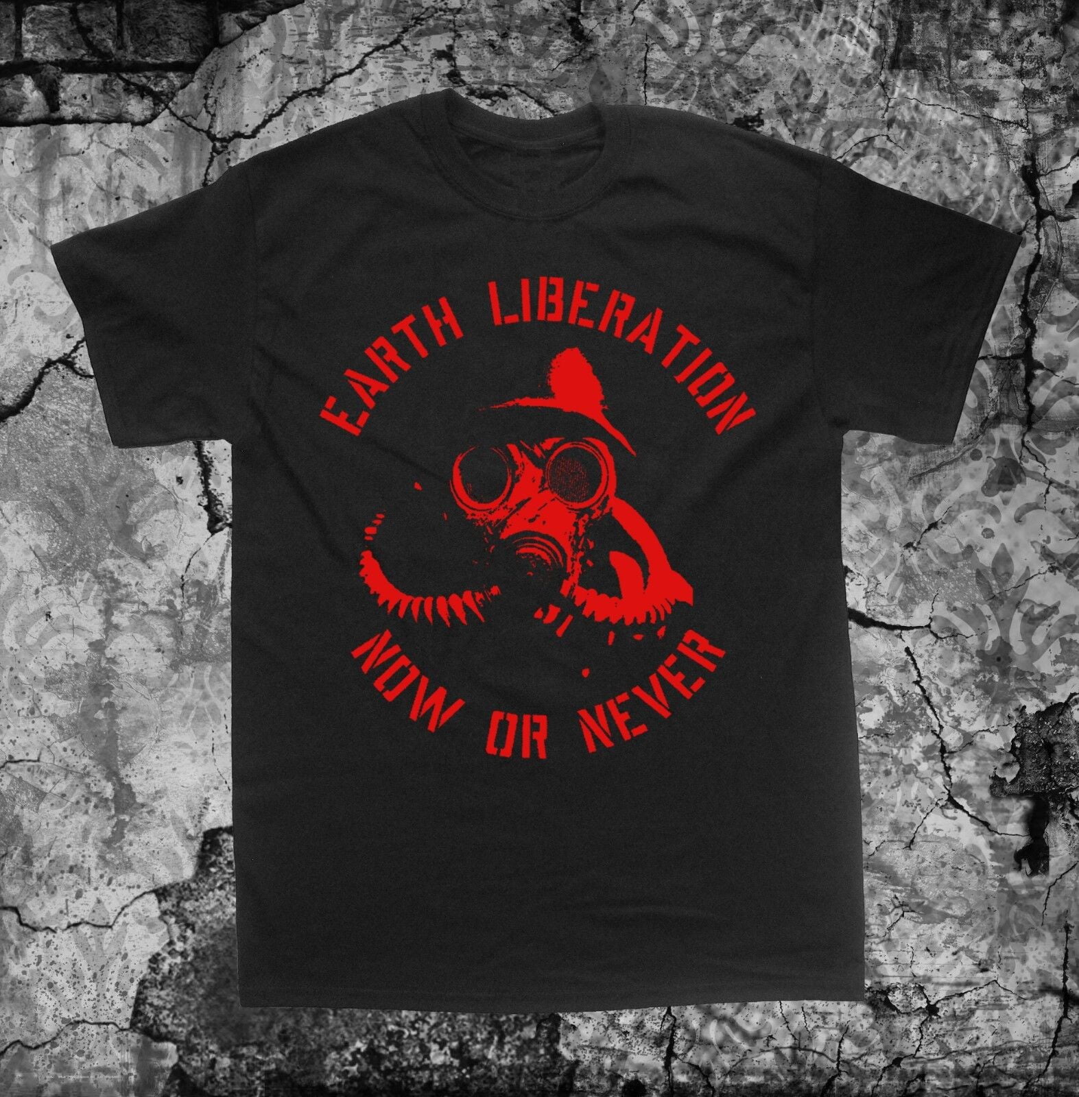 Earth Liberation T Shirt Front First Rights Animal Human ELF ALF ...